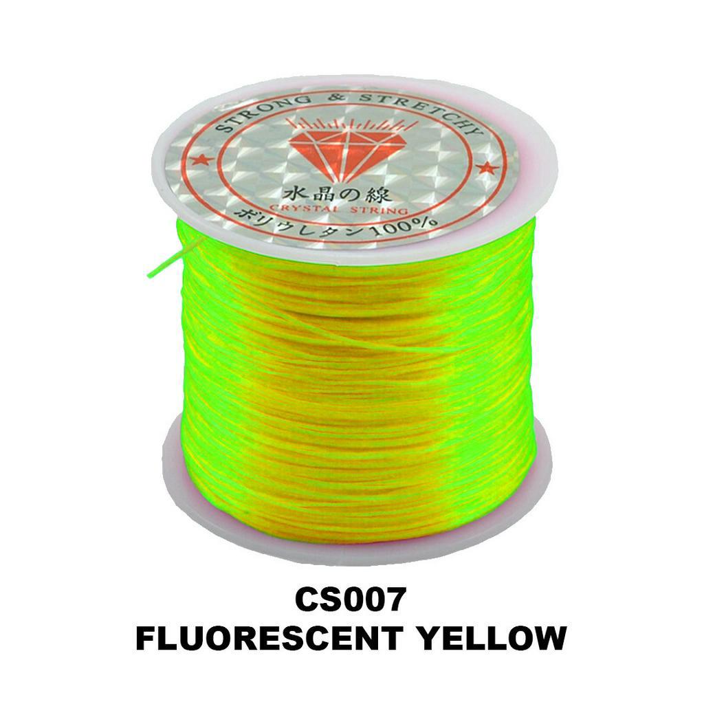 Crystal Elastic String 9+- Metre (CS007 Fluorescent Yellow) | Shopee ...