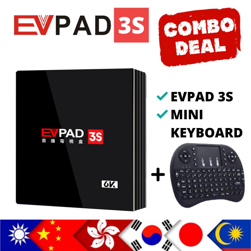 EVPAD 3S Original Smart TVBOX 2019 3rd generation with Wireless Mini ...