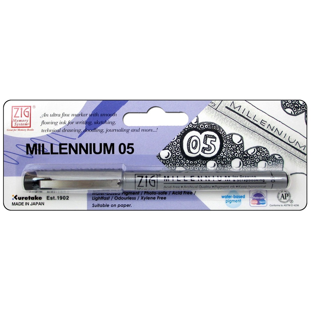 Zig Millennium 05 (Blister Pack) | Shopee Malaysia