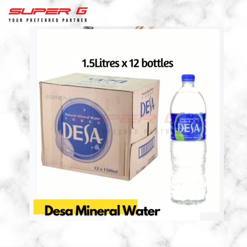 DESA Mineral Water | 24 BOTTLES X 500ML |12 BOTTLES X 1.5L | Shopee Malaysia