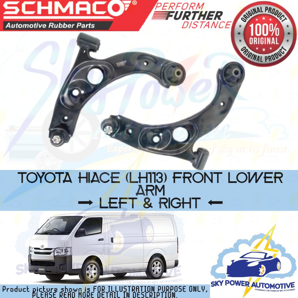 TOYOTA HIACE (LH113) SCHMACO LOWER ARM (FRONT LEFT & RIGHT) | Shopee ...
