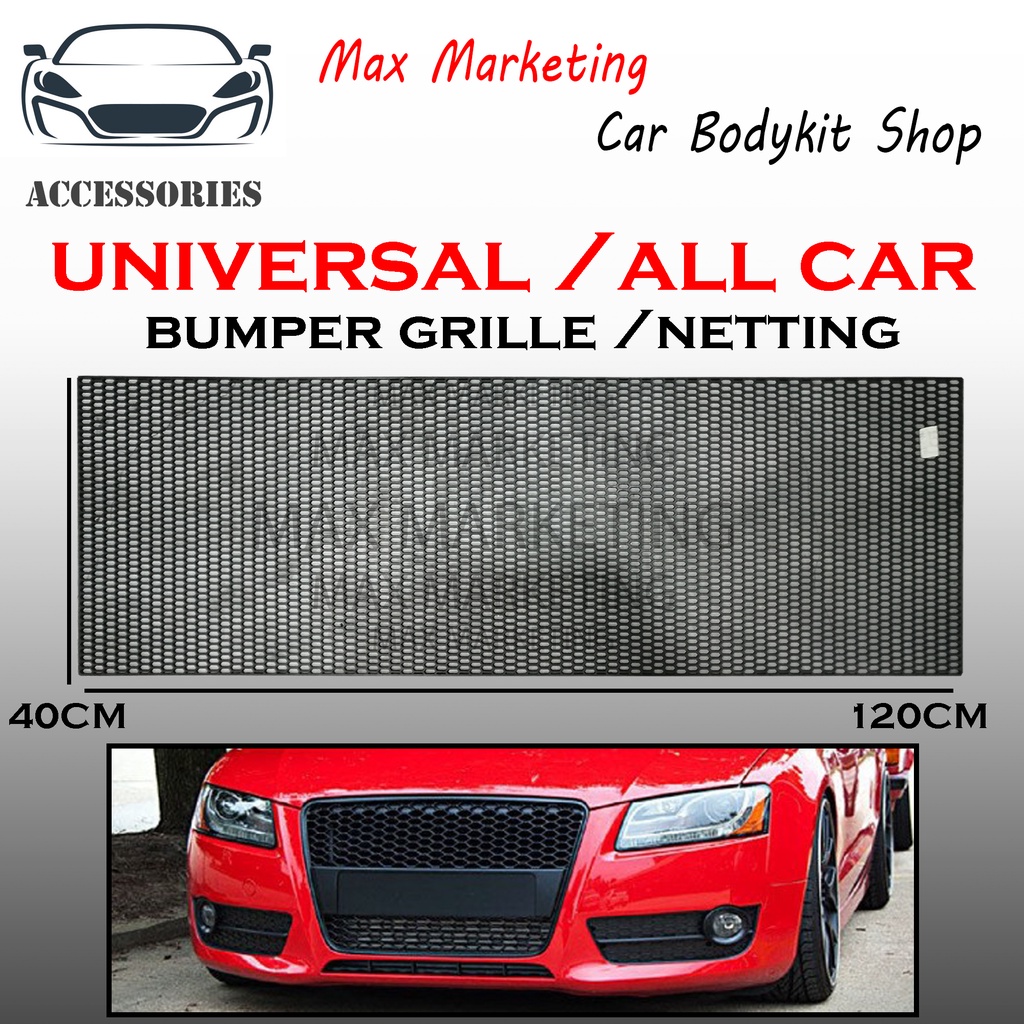 UNIVERSAL FIT ON ALL CAR MODEL BUMPER GRILLE NETTING HONEYCOMB 120CM X ...