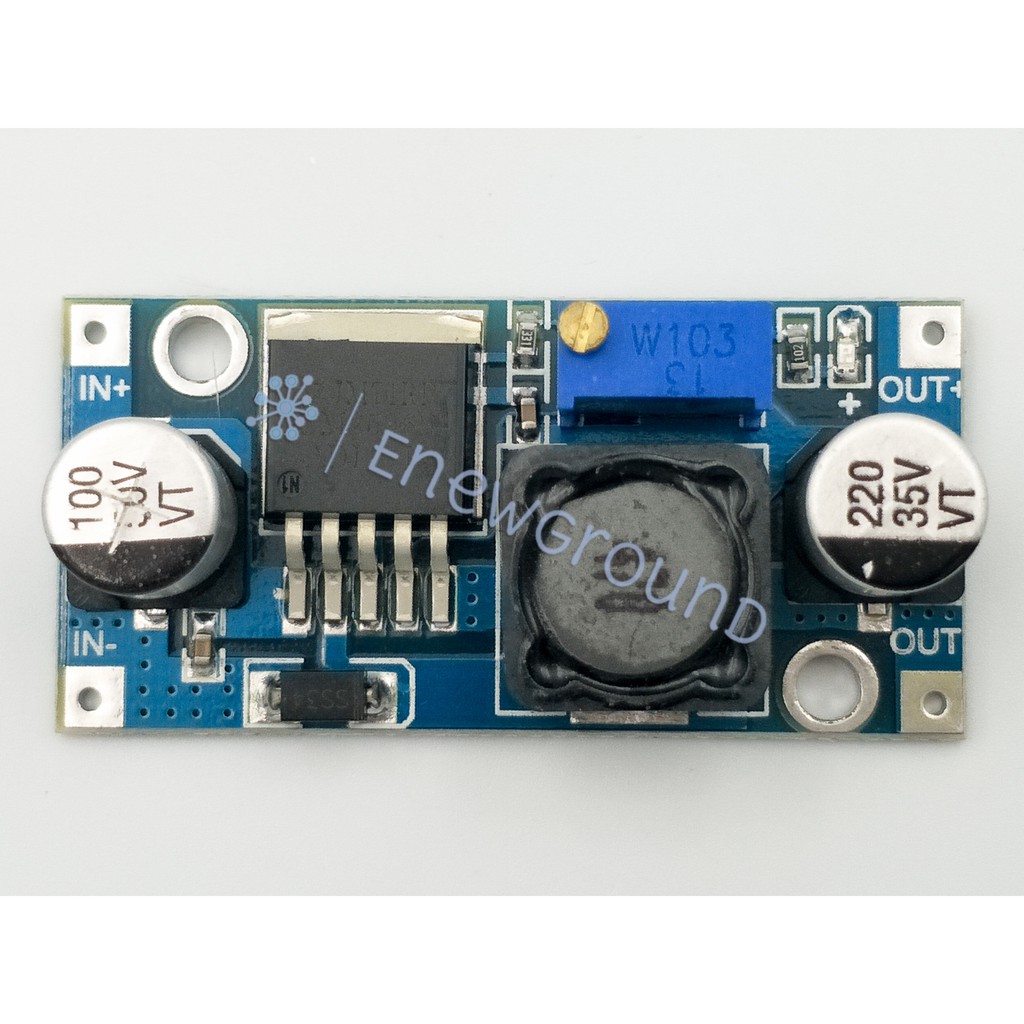 DC-DC buck converter (LM2596, step down, 1.25 to 35 VDC) | Shopee Malaysia