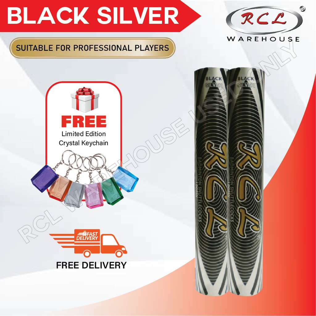Ready Stock Wholesales🔥FREE KEY CHAIN🎁RCL [BLACK SILVER] [Badminton ...