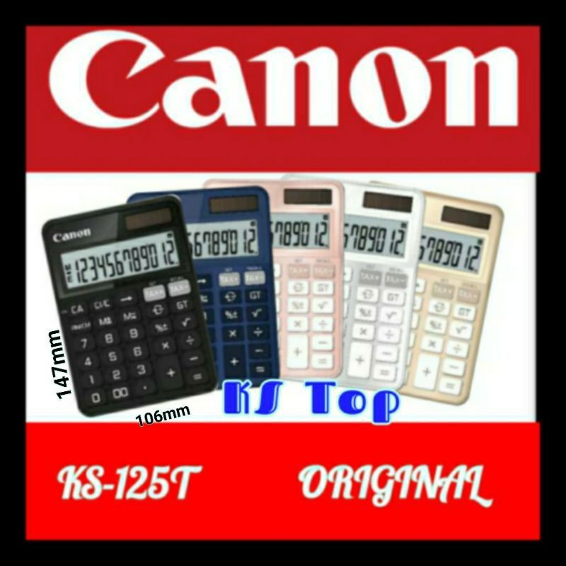 Canon ks-125t 12 digit desktop calculator | Shopee Malaysia