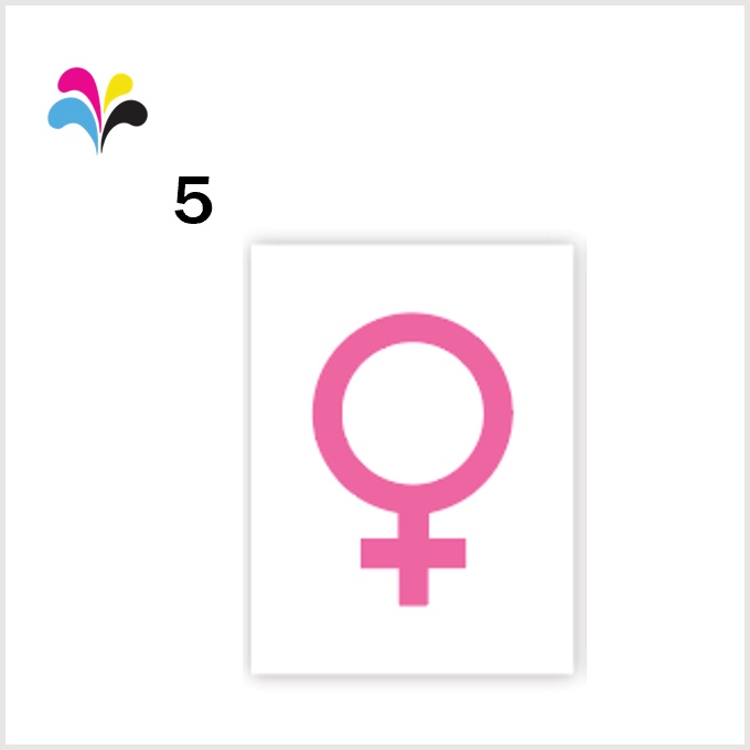 Gender sticker toilet label stickers female male symbol ladies men ...