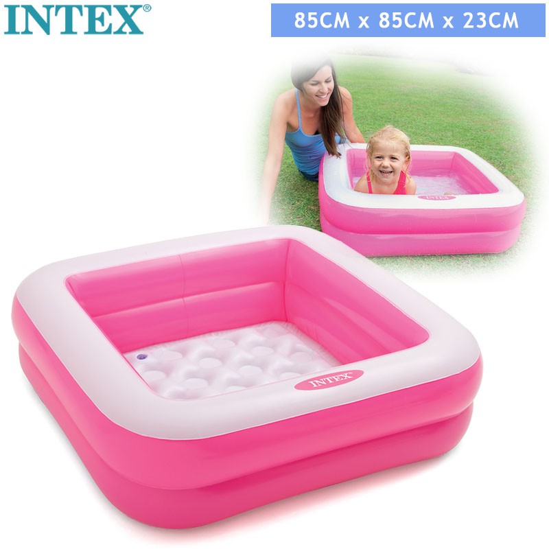INTEX 57100 2 Color Play Box Pools Inflatable Baby Swimming Pool Extra ...