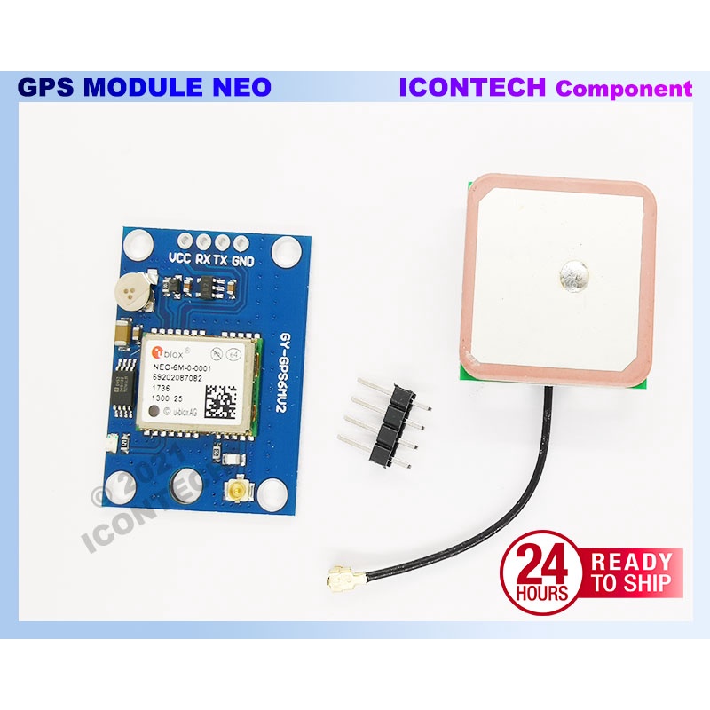 GPS Module NEO 6M Receiver Ceramic Antenna GPS Arduino Ublox NEO-6M GPS ...