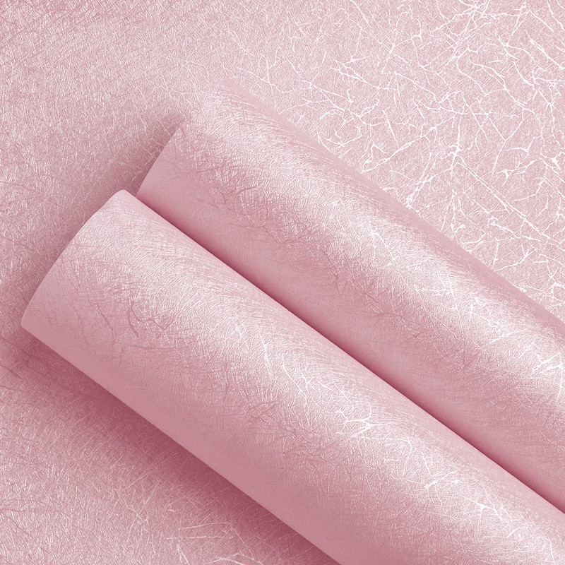 Plain Texture Metallic Wallpaper Kertas Dinding Kasar Warna Simple ...