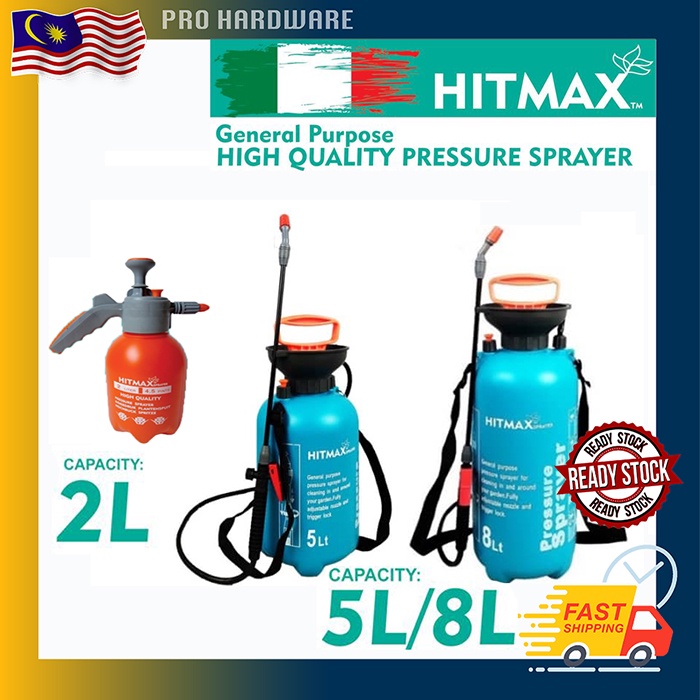 100% ORIGINAL HITMAX 2L, 5L & 8L PRESSURE SPRAYER PUMP HIGH QUALITY ...