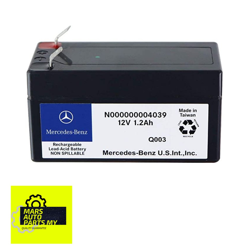 Battery backup auxiliary battery 12V Mercedes (original) N0000000 ...