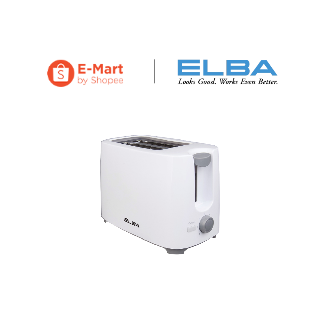 ELBA Toaster ET-G2770(WH) | 2-slice | White | 700W | Shopee Malaysia