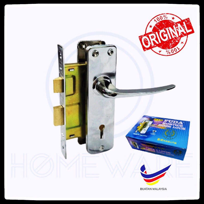 FUDA mortice door lock 2 lever / kunci fuda | Shopee Malaysia