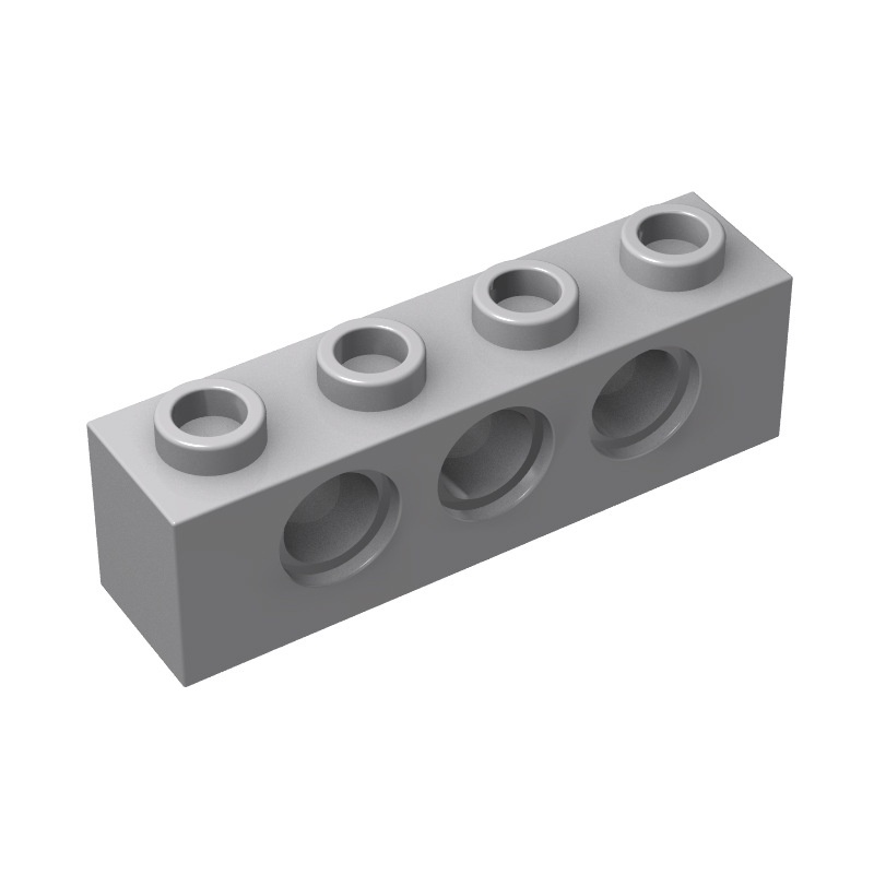 lego parts 3701 High-tech Brick 1x4 with 3 holes brick 10pcs | Shopee ...