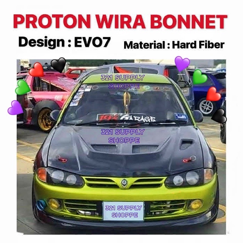 WIRA EVO7 FRONT BONET LL8351 // EVO5 EVO6 SATRIA PUTRA ARENA DEPAN ...