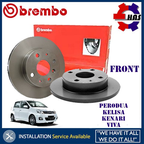 Perodua Viva Kelisa Kenari BREMBO Front Disc Rotor (2 pcs - Left ...