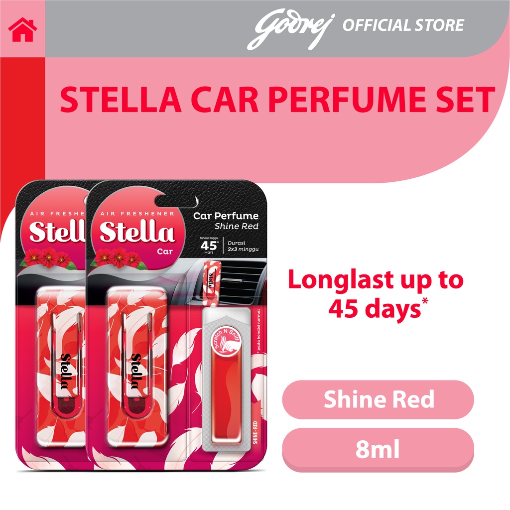 Stella Car Perfume Set - Shine + Red (8ml x 2) | Shopee Malaysia