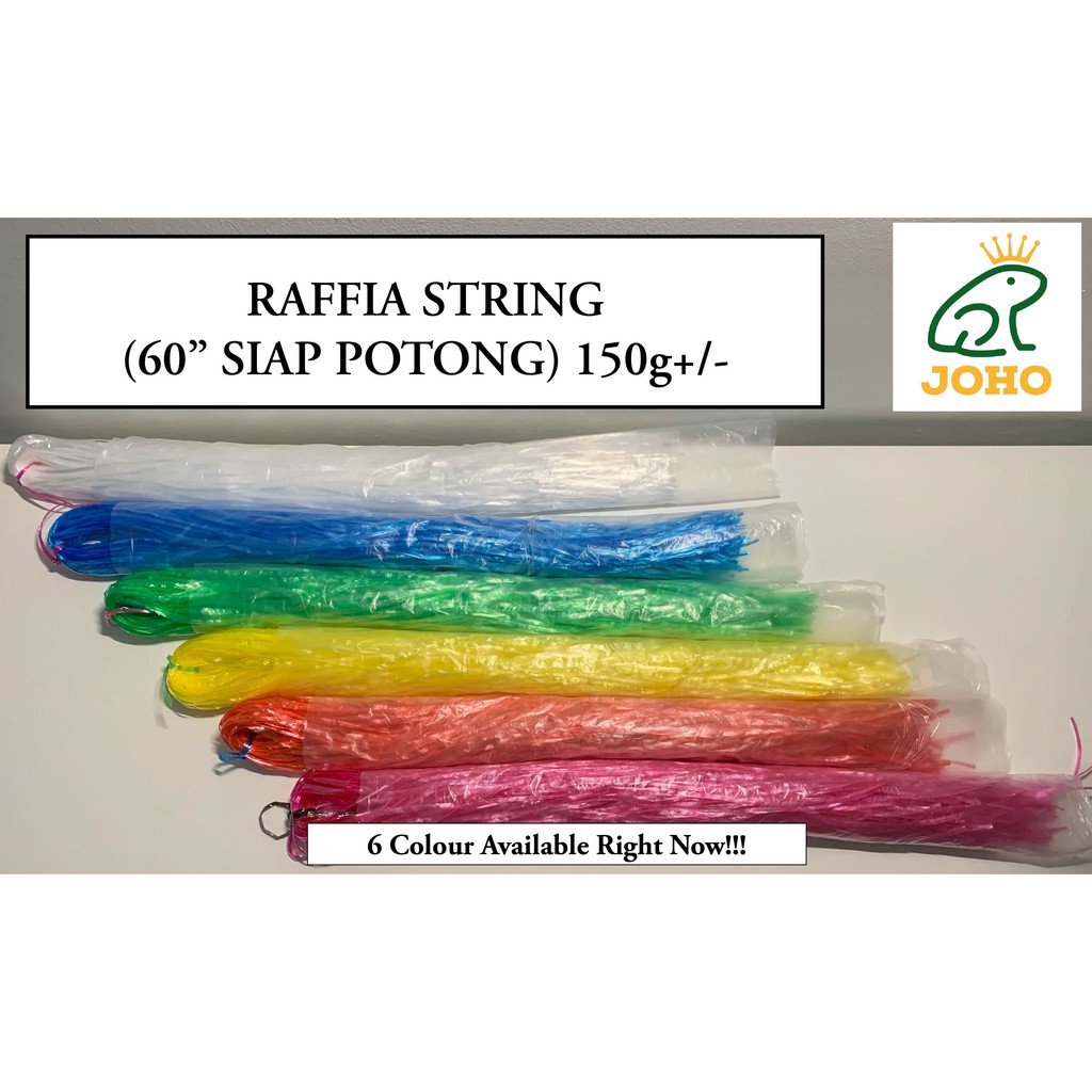 Raffia String / Tali Rafia Plastik - 150g Size Halus 粽子绳 (60'' Siap ...