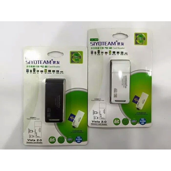 New!! SIYOTEAM SY-368 2-in-1 USB 2.0 Memory Card Reader for SD/MicroSD ...