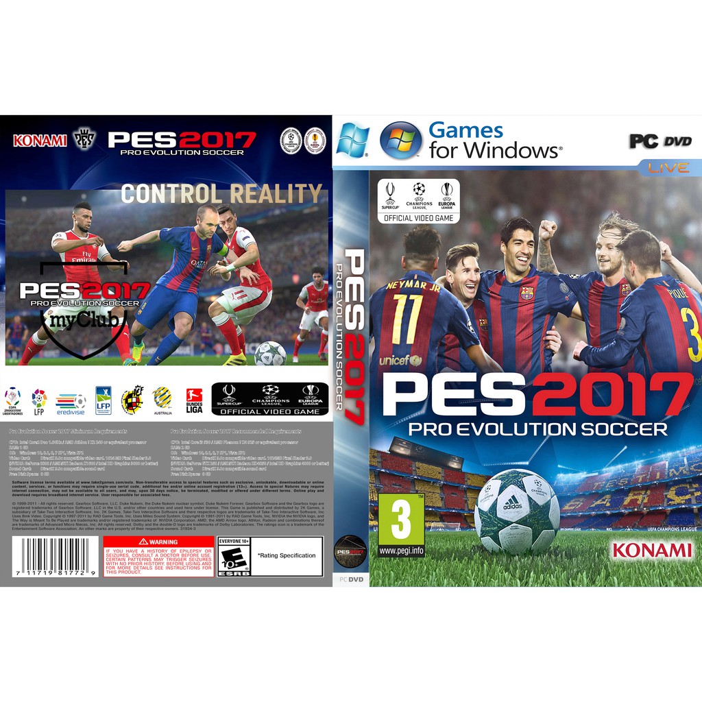 PES - PRO EVOLUTION SOCCER 2017 PC GAME [Offline INSTALLATION] | Shopee ...