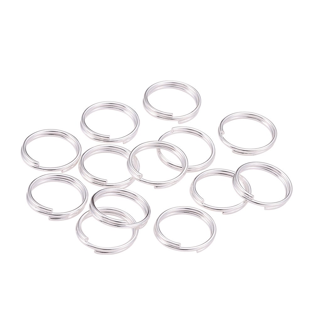 St.kunkka Double Loops Split Rings Connectors - Silver/Gold (4 x 5 x 6 ...