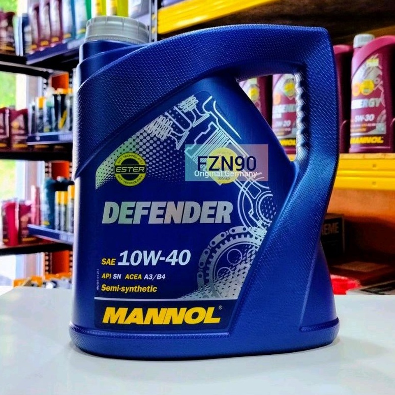 Mannol 7507 DEFENDER 10W-40 Semi Synthetic 4 Liter | Shopee Malaysia