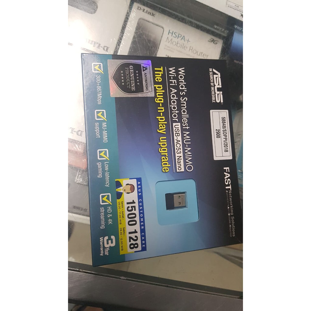 Asus USB-AC53 Nano AC1200 Dual-band USB Wi-Fi Adapter | Shopee Malaysia