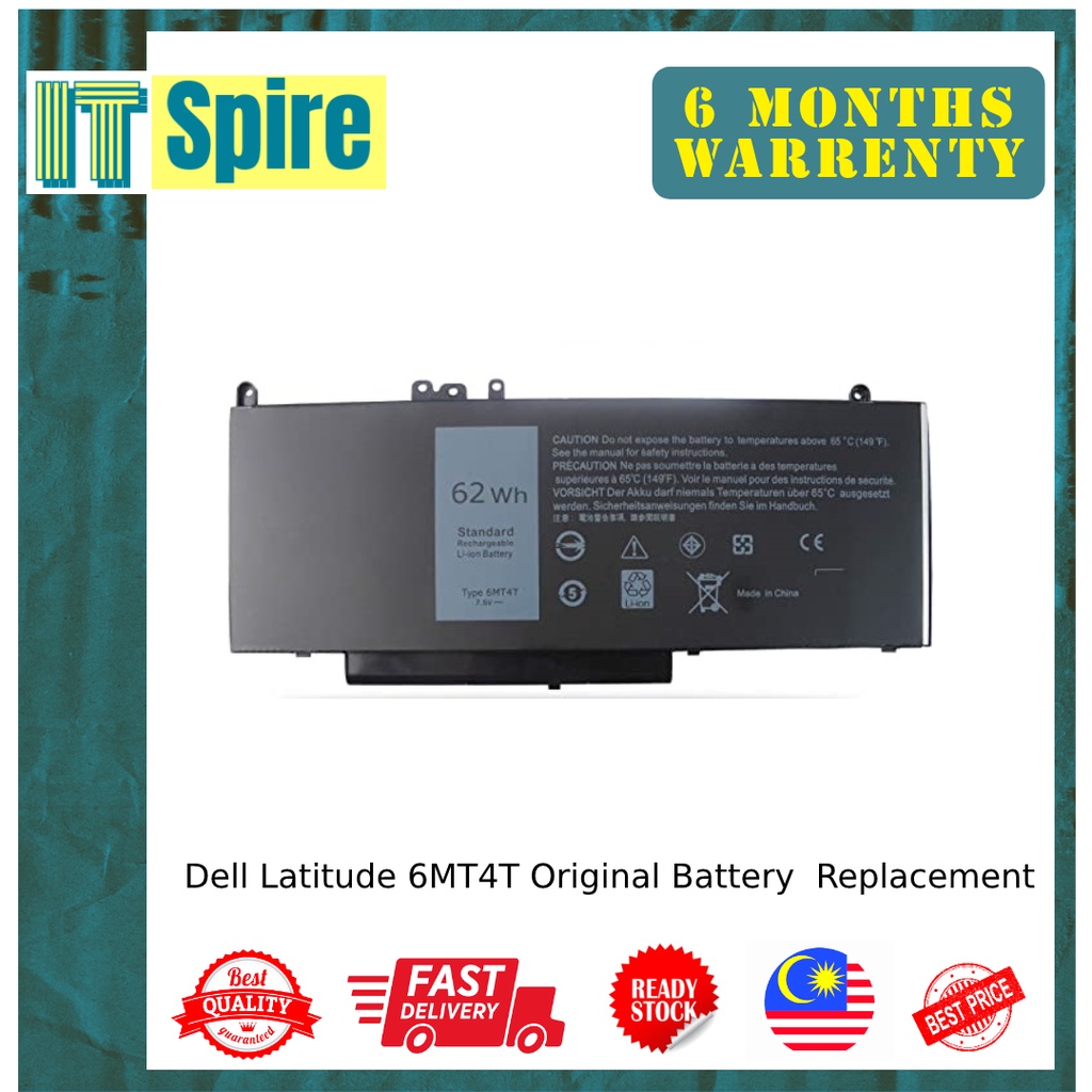 Dell Latitude 6MT4T E5470 E5570 E5450 Precision 3510 7.6V 62Wh Original ...