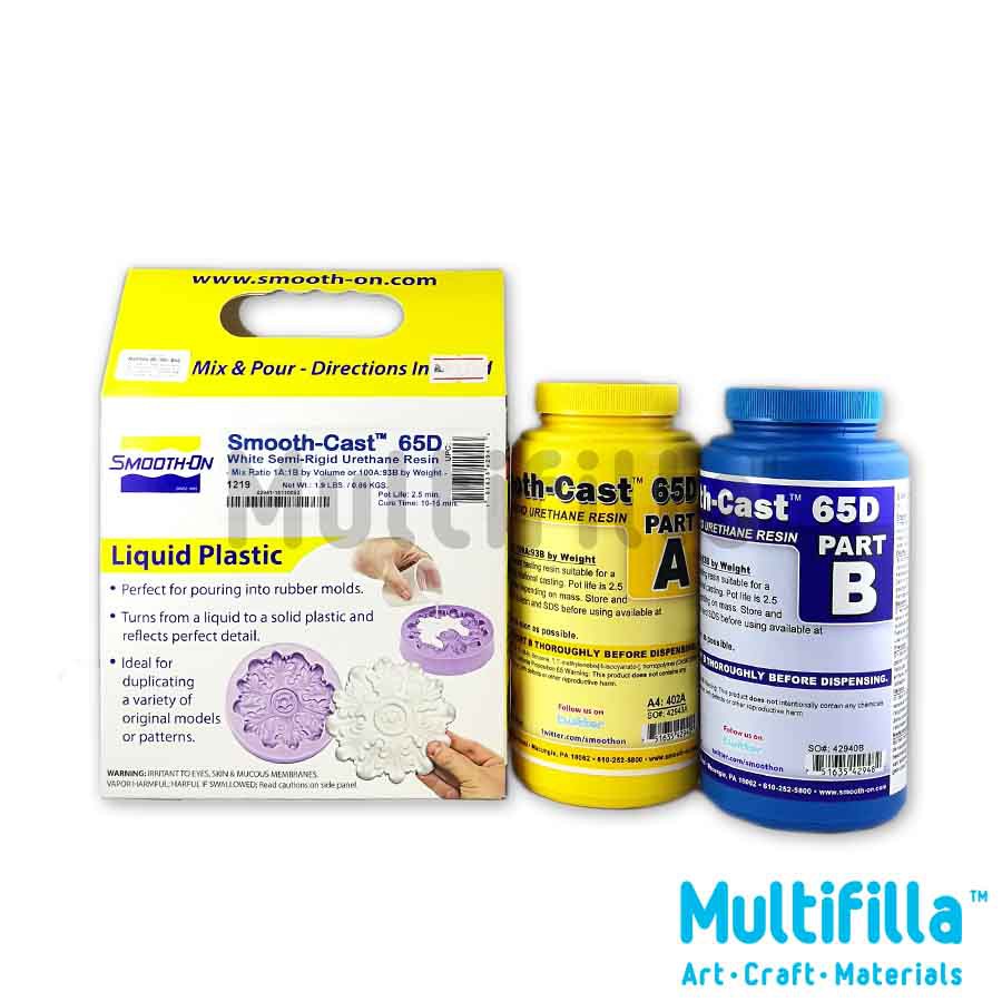 SMOOTH-ON Smooth-Cast 65D : 0.86kg - White Semi-Rigid Urethane Resin ...