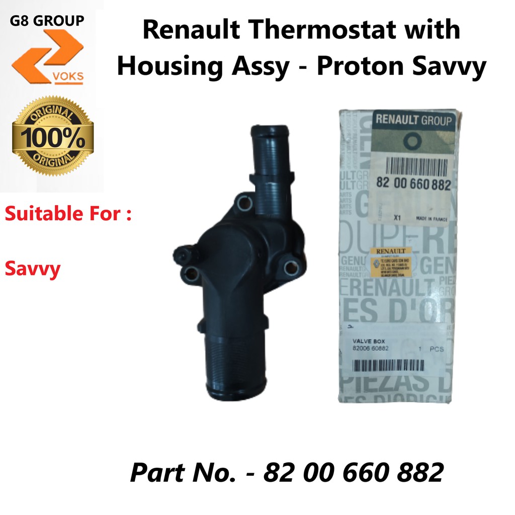 Renault Thermostat with Housing Assy - Proton Savvy ( 8200660882 ...