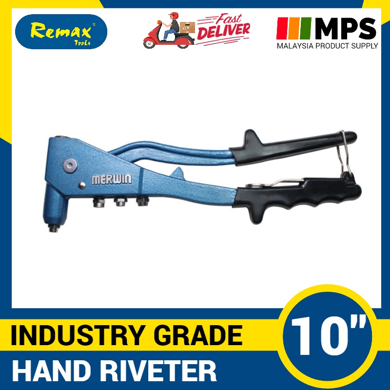 Remax Heavy Duty Hand Riveter 10" Riveter Gun, Threaded Rivet Nut Tool ...