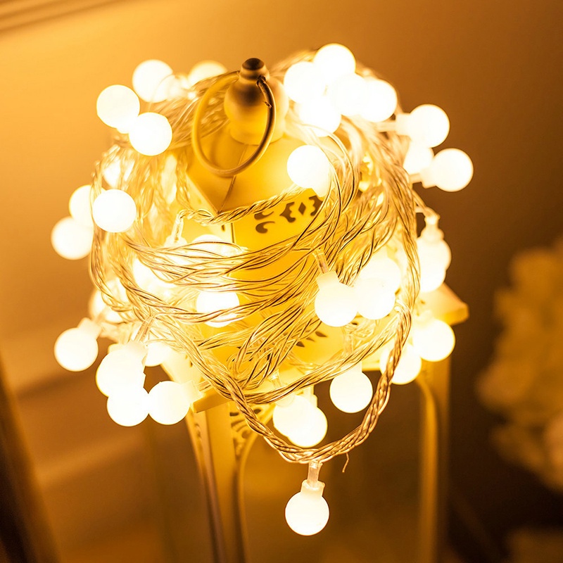 LED 3M/10M/20M Light Bulbs Ball String Light Camping Light Fairy Light ...