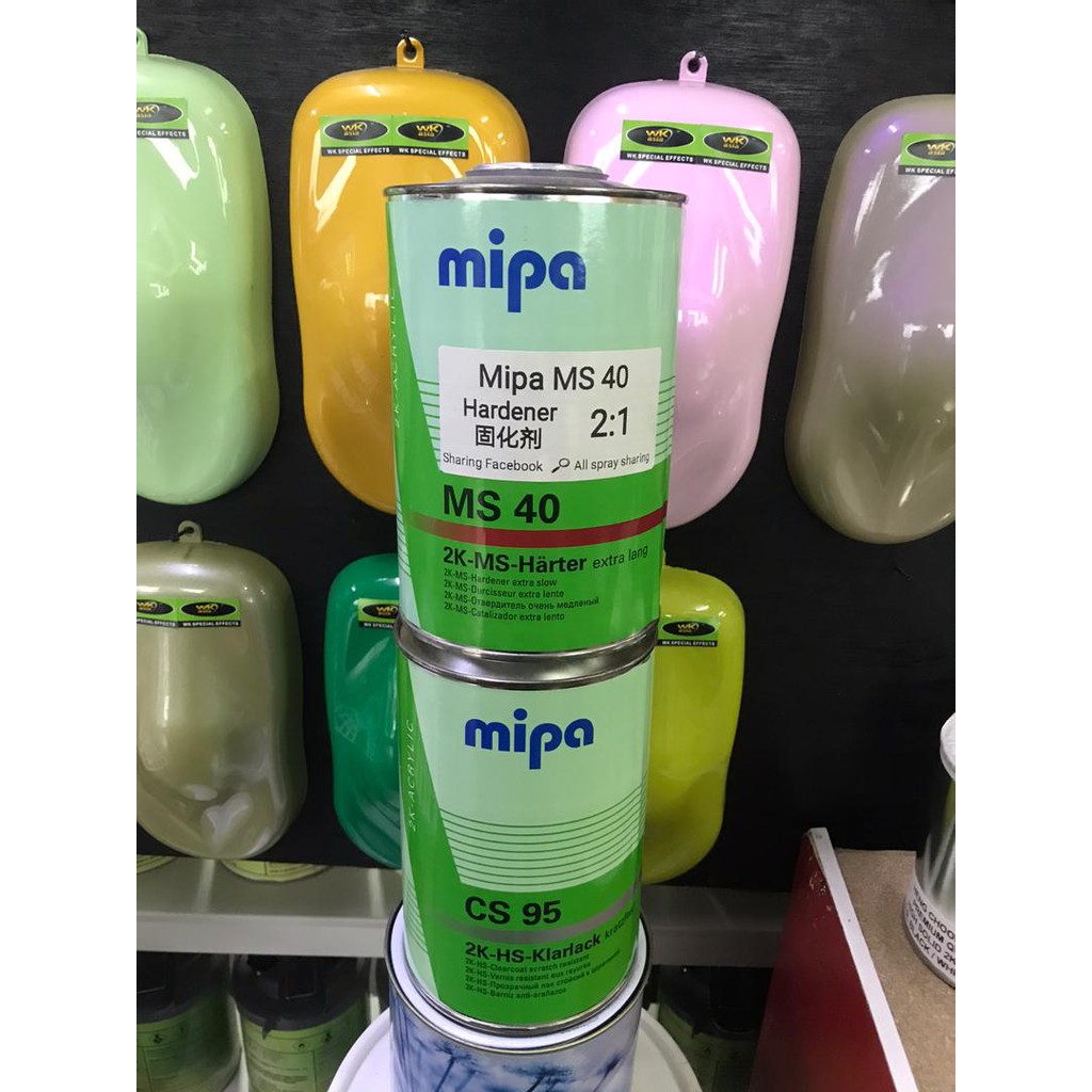 2K CLEAR MIPA MADE IN GERMANY 1L CS95 2:1 RATIO COMPLETE SET WITH ...