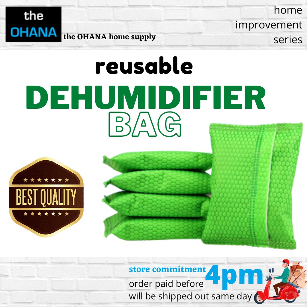 [NEW ARRIVAL] REUSABLE Dehumidifier Bag Moisture Absorber Mildew Drying ...