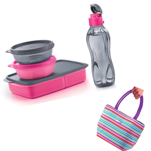 Tupperware Lunch & Munch Set With Bag | Shopee Malaysia