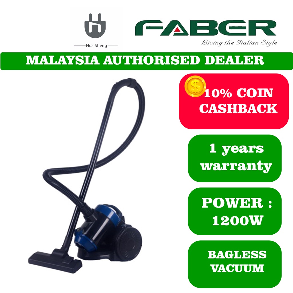 FABER FVC C-1220 BAGLESS VACUUM CLEANER 1200W 2.0L | Shopee Malaysia