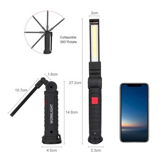 LED Portable Work Light USB Rechargeable Inspection Light (1Pc ...