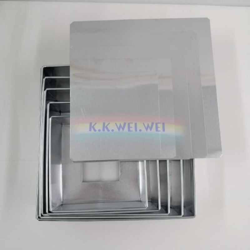 4/5/6/7/8/9/10 loyang cake segi empat loyang bulat NON-LIVE BOTTOM ...