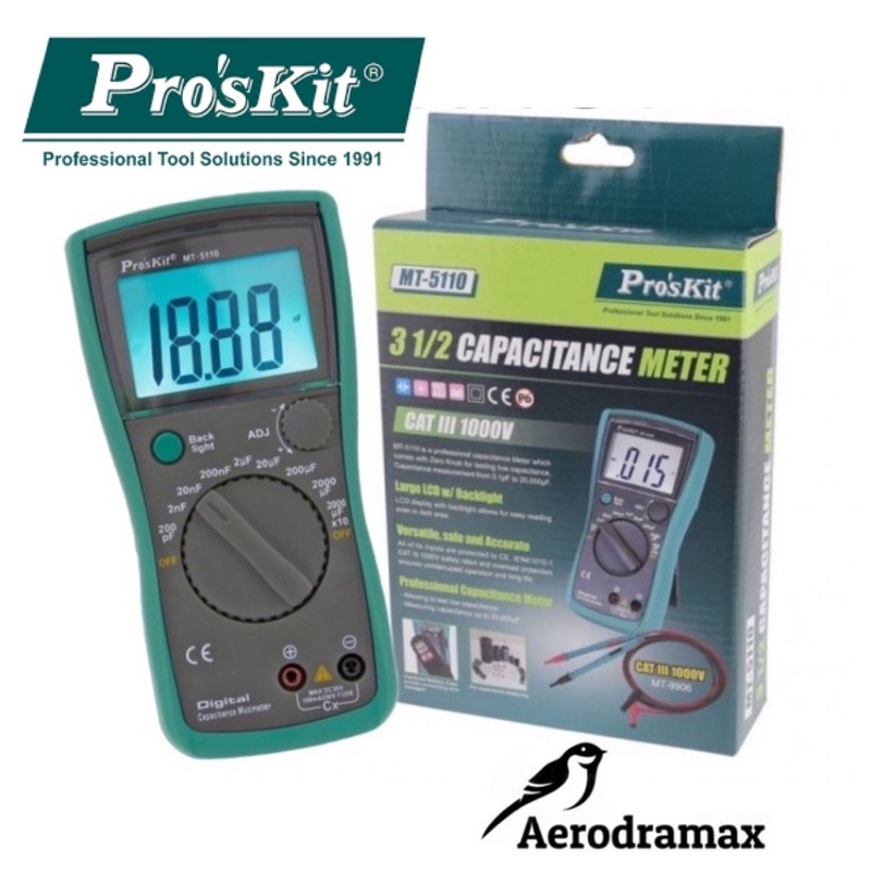 Pro’sKit MT5110 3 1/2 Capacitance Meter | Shopee Malaysia