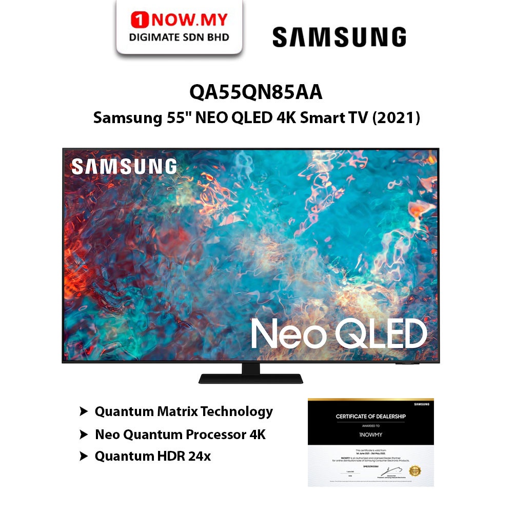 Samsung 55" QN85A NEO QLED 4K Smart TV QA55QN85A | Shopee Malaysia
