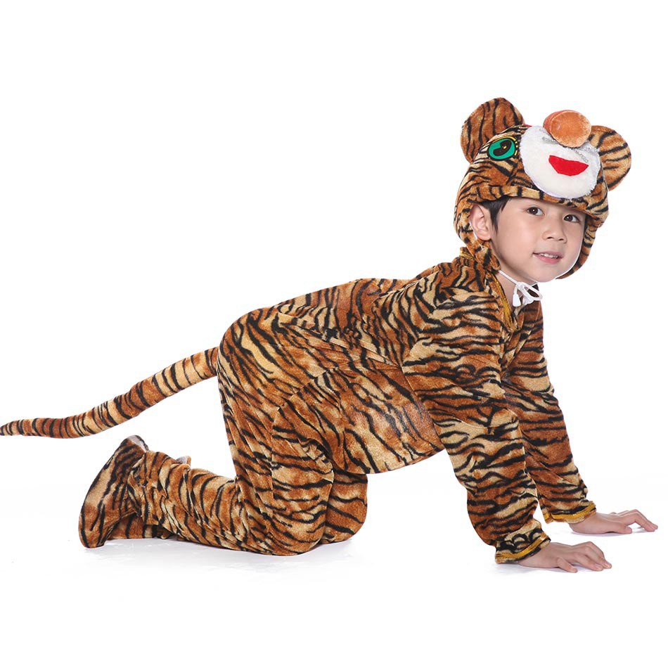 Ready Stock Kids Animal Costume Zoo Cosplay Cartoon Jumpsuit Onesie ...