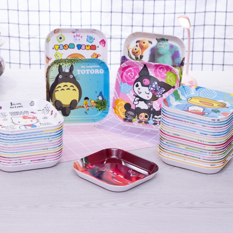 KITCHOME SHOP 1Pc Mini Fruit Plate Cute Cartoon Hello Kitty Melody ...
