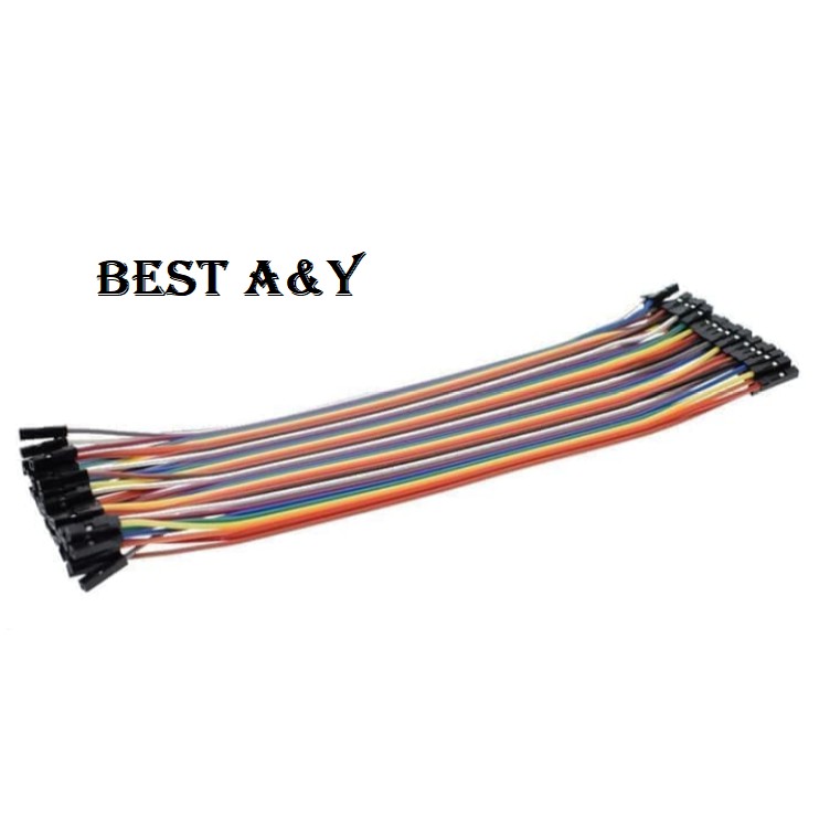 Arduino dupont jumper Cable 20cm 40pin female to female | Shopee Malaysia