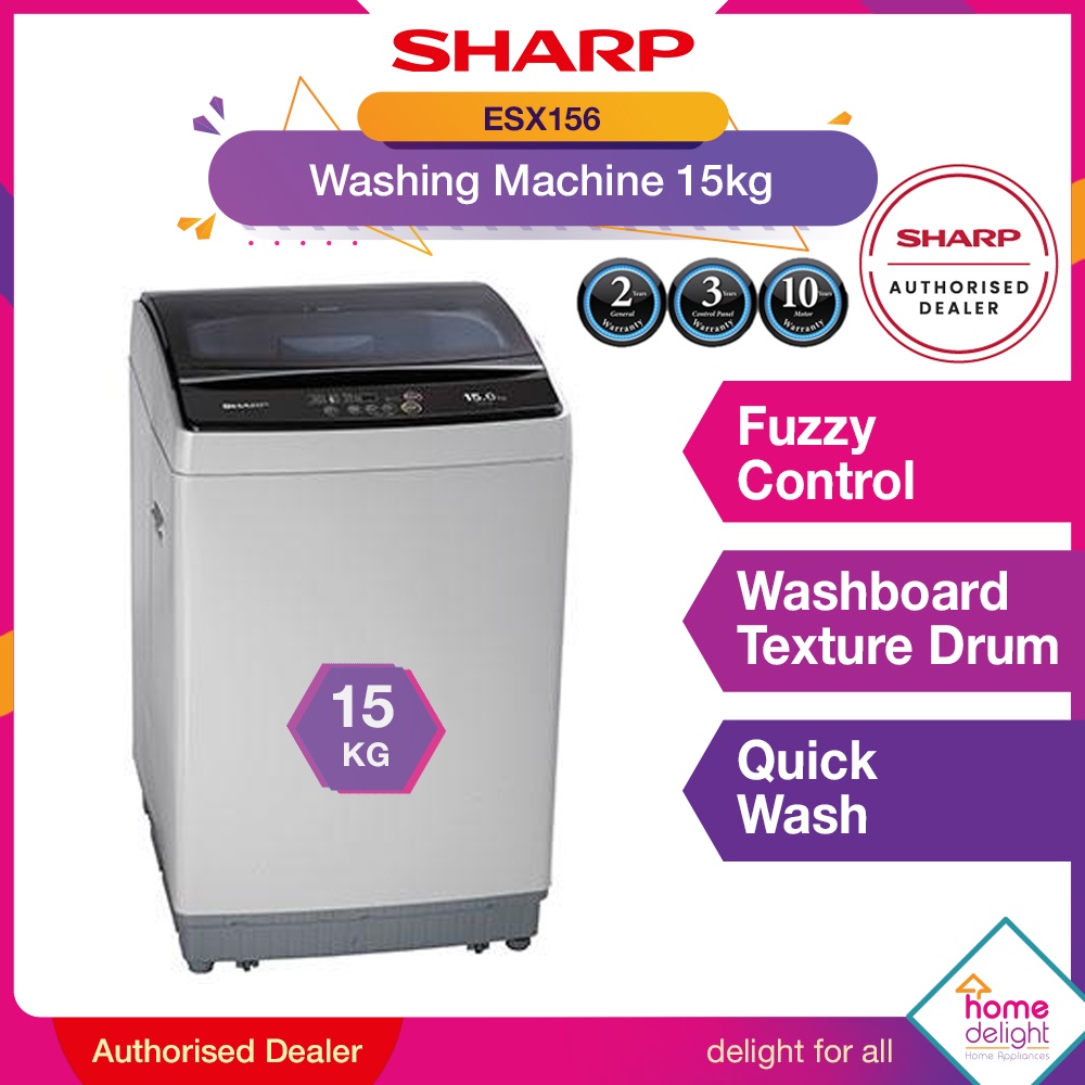 Sharp Washing Machine 15KG Fully-Auto [ ESX156 ] | Shopee Malaysia