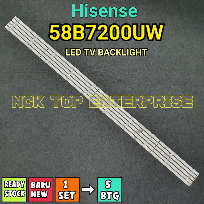 HISENSE 58B7200UW TV LED BACKLIGHT NEW / BARU 58B7200 | Shopee Malaysia