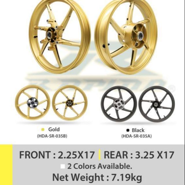 Sport rim Rapido 601 RS150 SPORTRIM | Shopee Malaysia