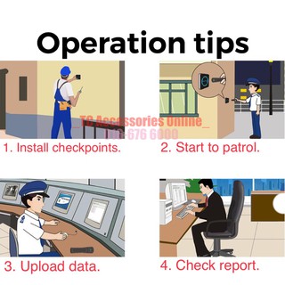 RFID Guard Tour System / Guard Clocking System FREE 20 PCS Checkpoint ...