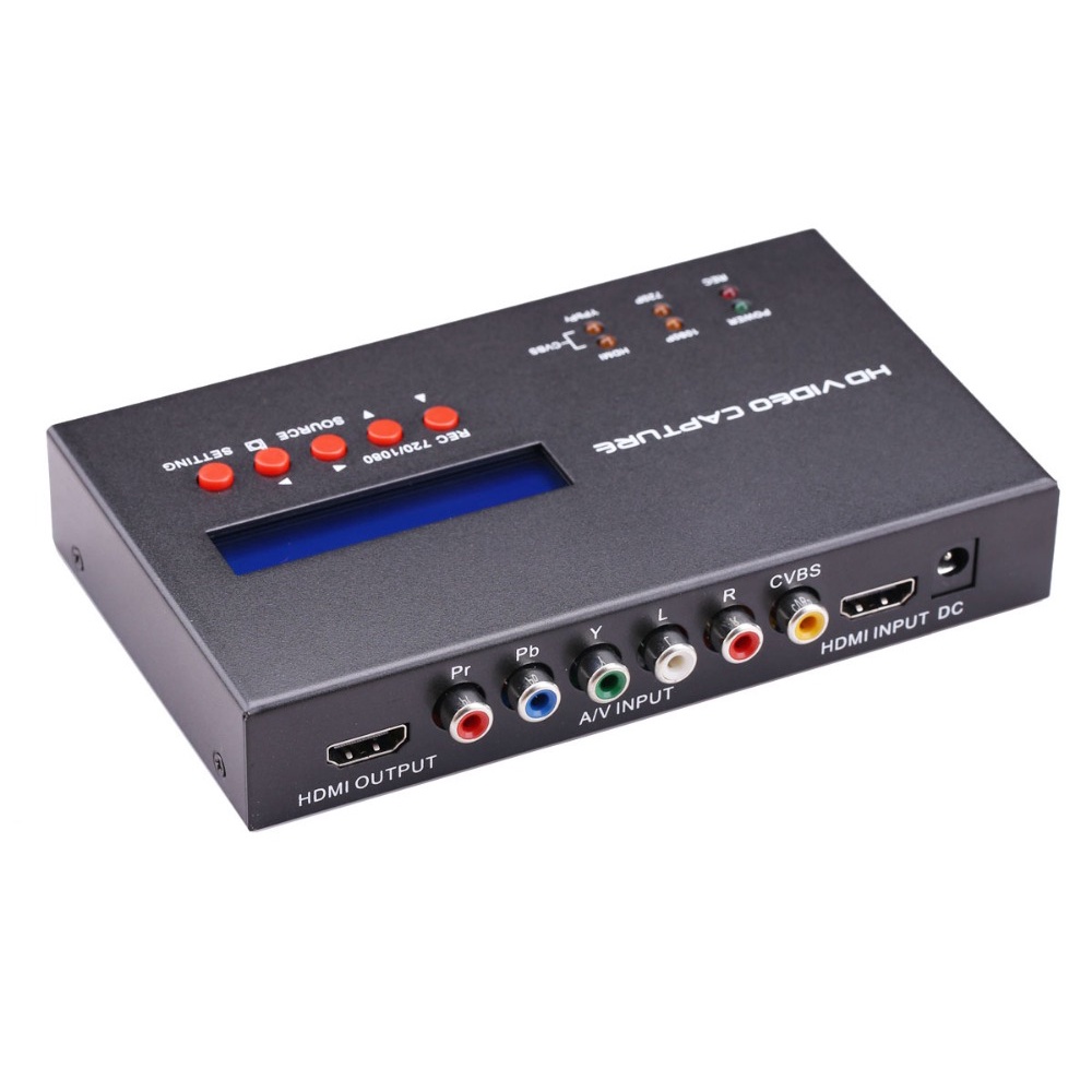HDMI and YPBPR AV Video Capture Card Game Recording Box 1080P To USB ...