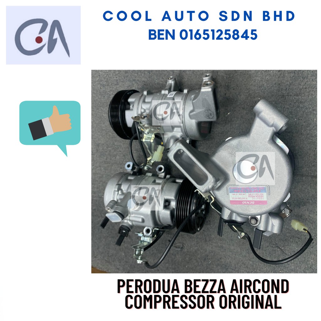 🔥READY STOCK 🔥PERODUA BEZZA AIRCOND COMPRESSOR ORIGINAL | Shopee Malaysia