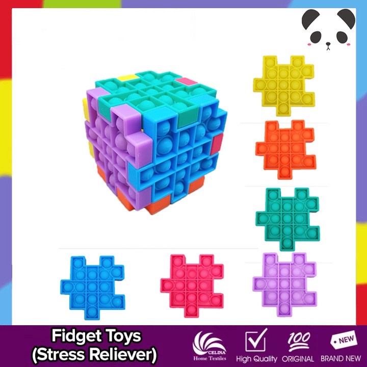 New Magic 6pcs pop it fidget toy full set box all fidgets with simple ...